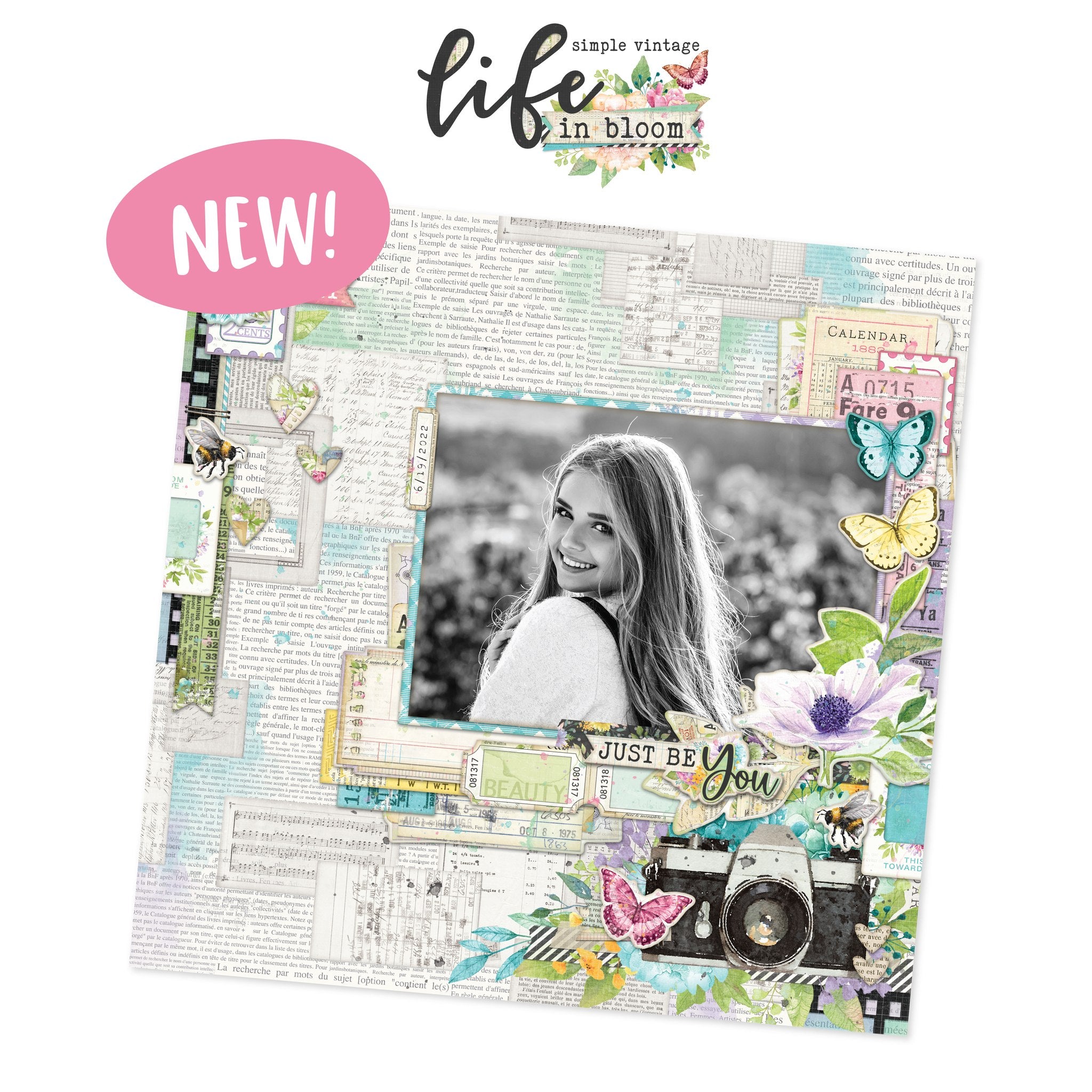 Simple Vintage Life In Bloom Collection - Simple Stories – Scrapbook ...