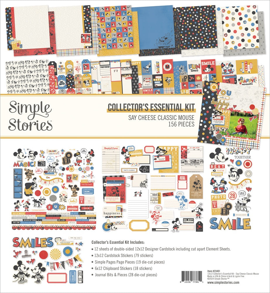 Say Cheese Classic Mouse 12x12 Collectors Essential Kit – Scrapbook Cottage