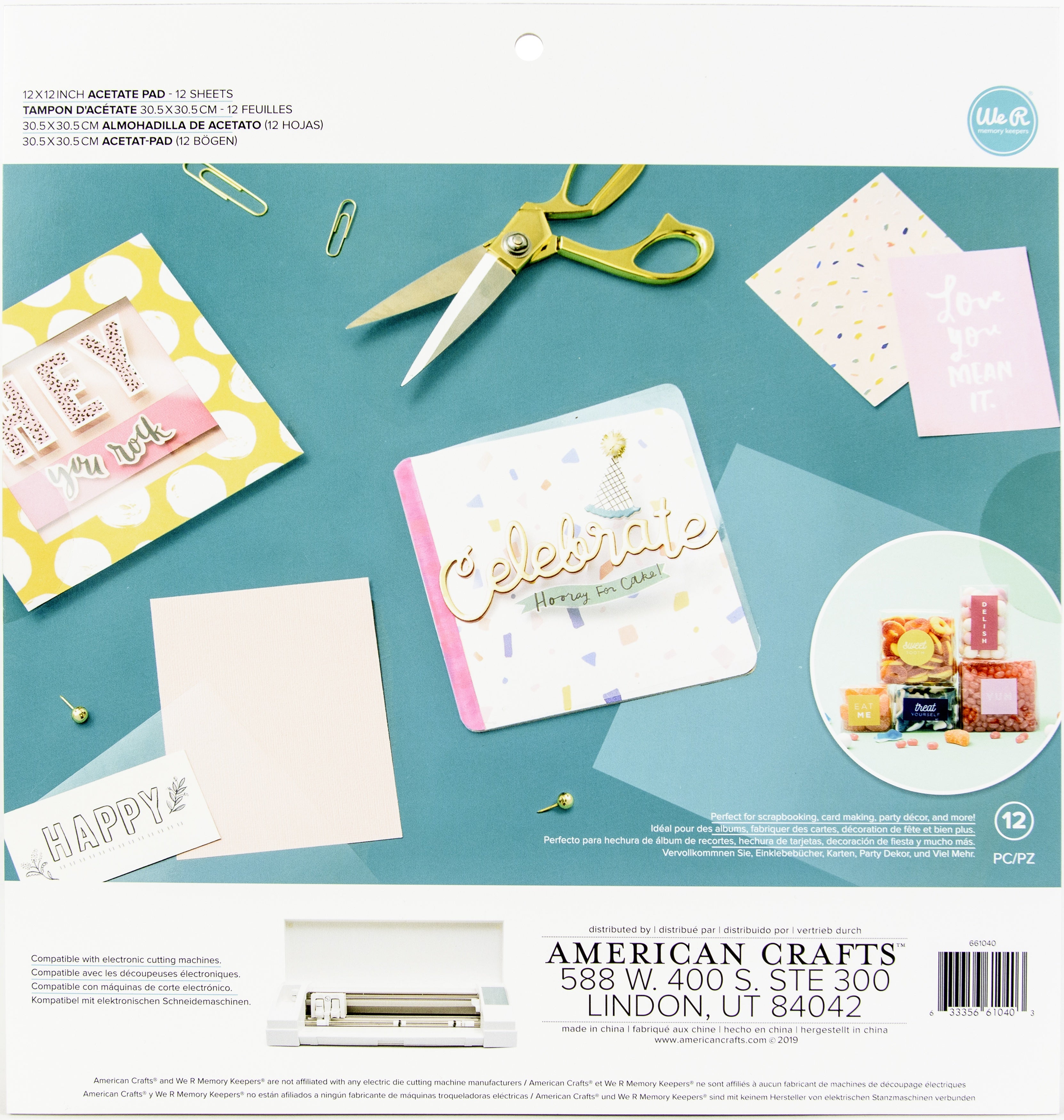 We R Memory Keepers 12x12 Acetate Pad – Scrapbook Cottage